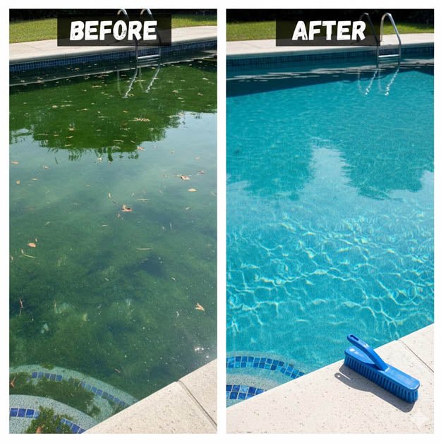 How We Fixed a "Green Swamp" Pool in 24 Hours: A Success Story – AquaDoc