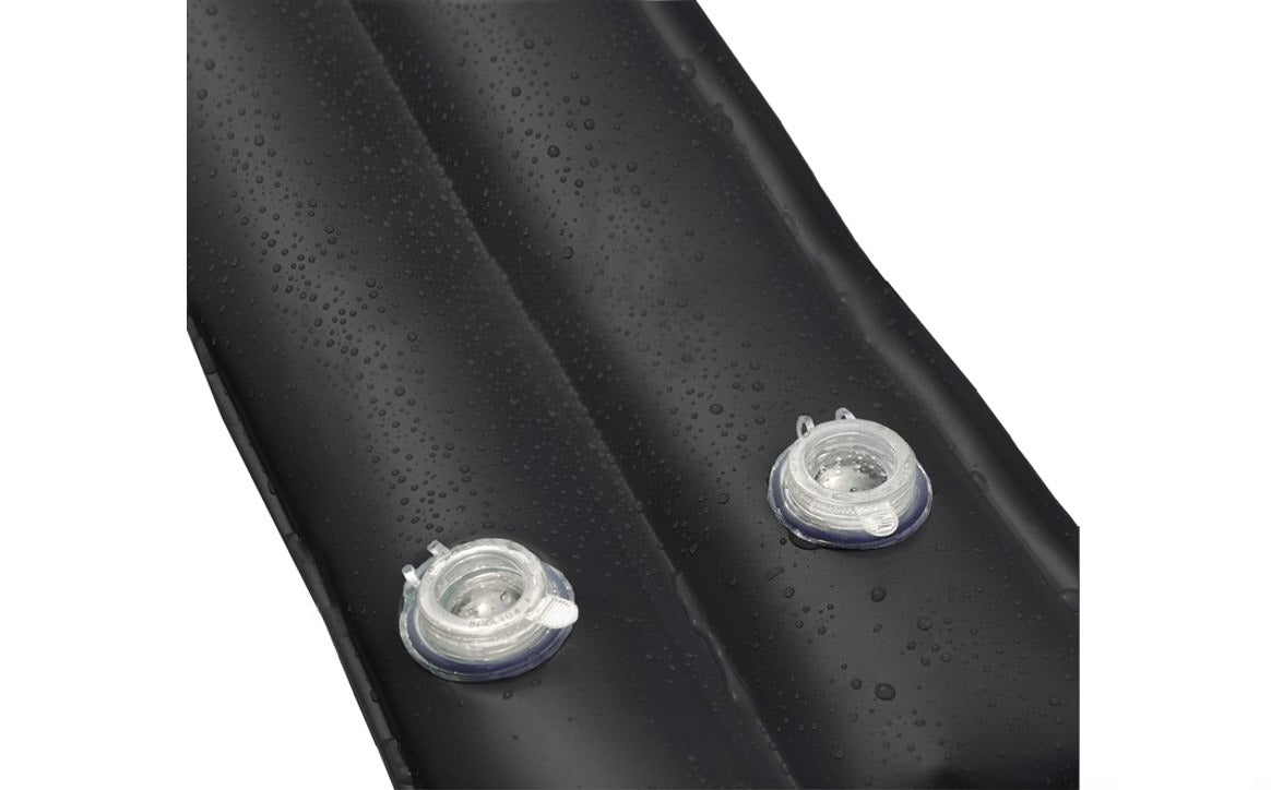 PoolStyle 1' x 8' Double Water Tube – Black 16-Gauge Vinyl Pool Cover ...