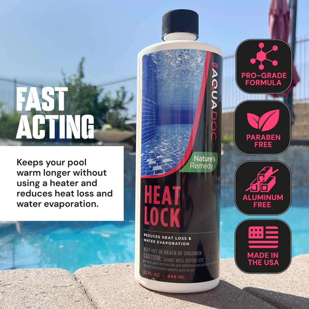 AquaDoc Natural Pool Heat Lock: Extend Your Pool Season
