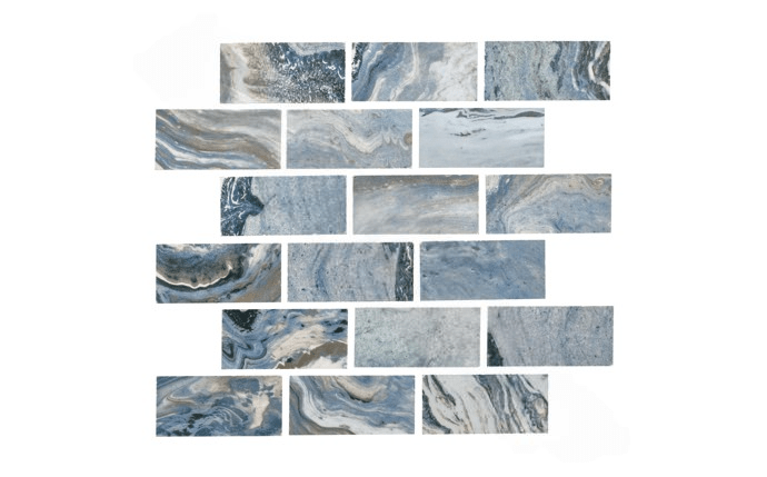 NPT GMIONYBLU MOS1X2 Light Blue Onyx Glass Pool Tile 1x2 | Marbleized ...